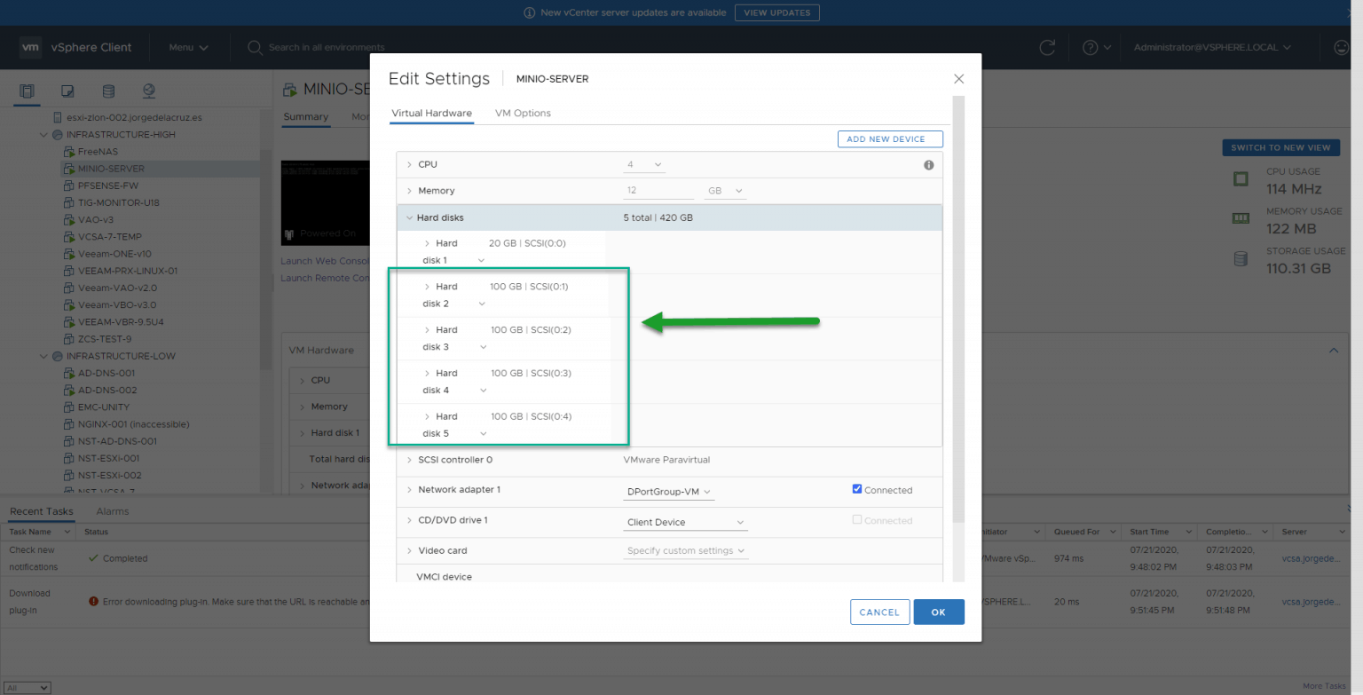 Veeam: How-to Deploy, and Configure MinIO with Erasure Coding Enabled ...