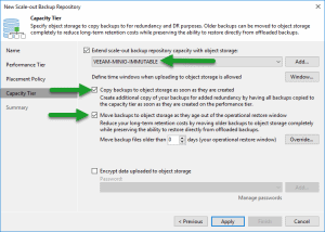 Veeam: How-to Deploy, and Configure MinIO with Erasure Coding Enabled, Immutability, and Let's ...
