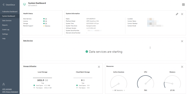 HPE: How to configure HPE StoreOnce VSA G4 to create a Catalyst Store ...