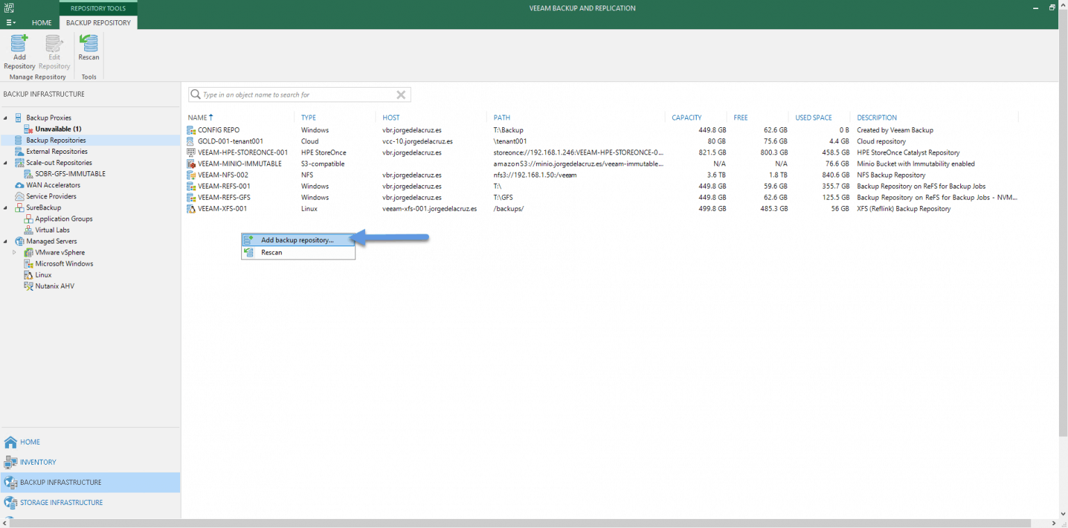 HPE: How to configure HPE StoreOnce Catalyst Copy in Veeam Backup ...