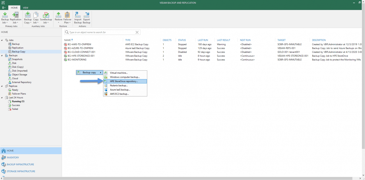 HPE: How to configure HPE StoreOnce Catalyst Copy in Veeam Backup & Replication v10 - The Blog ...