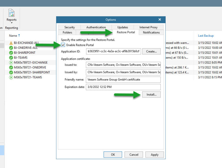 Veeam: How to Enable the new Restore Portal (self-service) for Veeam ...